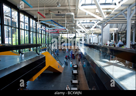 The train station in the Cointrin international airport at Geneva Stock ...
