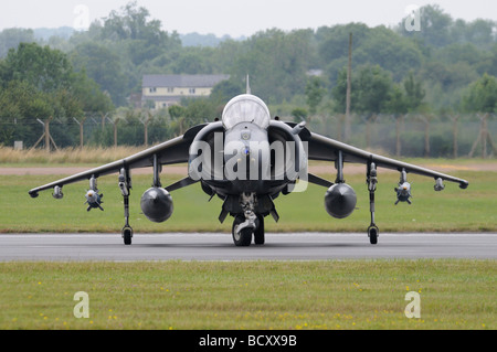 RAF British Aerospace Harrier GR9 jet plane ZD435 on display at an ...
