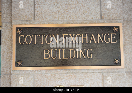 Memphis Cotton Exchange sign Stock Photo - Alamy