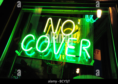 No cover neon sign Memphis Tennessee Stock Photo - Alamy