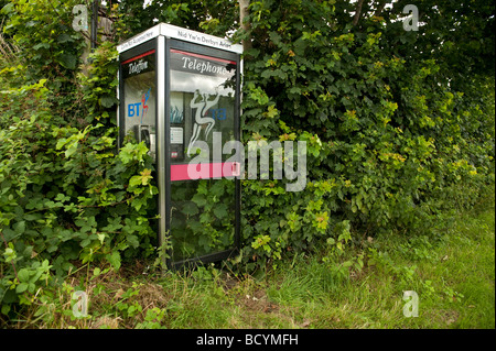 British Telecom rural phone box and BT logo Stock Photo - Alamy