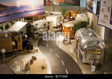 Elkhart, Indiana, USA. The RV/MH Hall of Fame is a large museum in ...