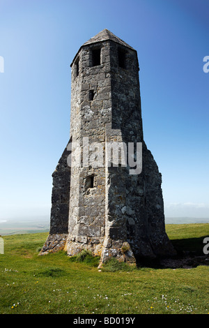 St Catherine's Oratory a medieval lighthouse on St Catherine's Down on ...