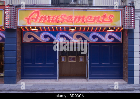 Amusement arcade in Weston Super Mare, Somerset ,England Stock Photo ...