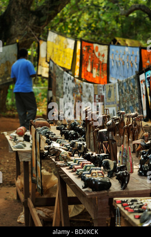 Swazi craft market selling craft, souvenirs and gifts, Swaziland Stock ...
