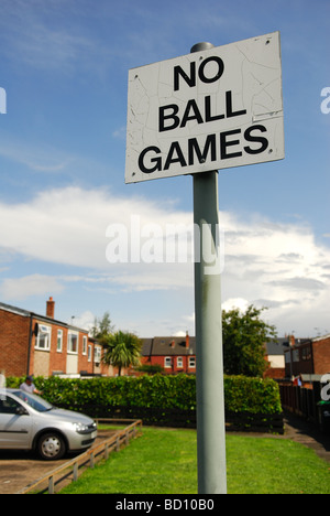 No Ball Games Sign Stock Photo - Alamy