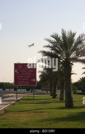 Kuwait City Airport Road sign traffic sign Stock Photo - Alamy