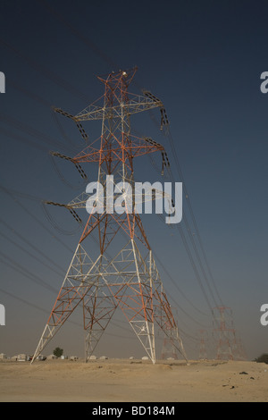 Power Transmission Lines Kuwait City road signage Stock Photo - Alamy