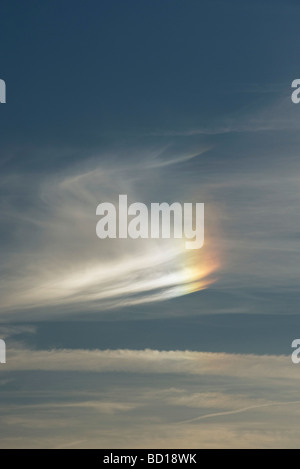 Partial rainbow and clouds Stock Photo - Alamy