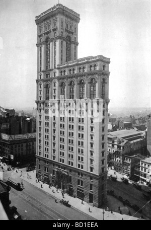 Times Square and the old New York times building on 43rd Street, NYC ...