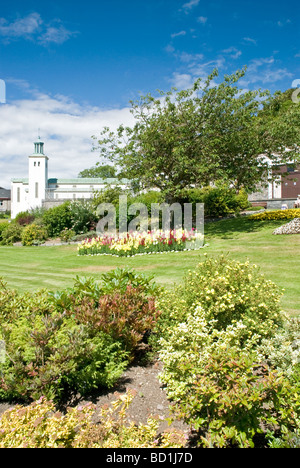 Gardens at the Corran Halls Oban Argyll & Bute Scotland Stock Photo - Alamy