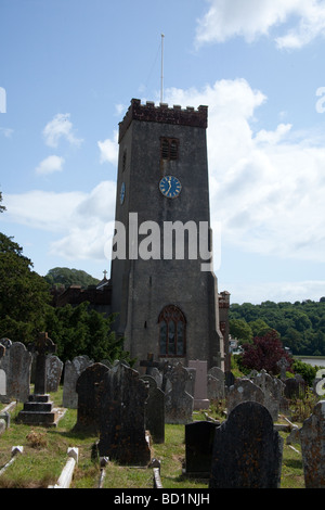 St Mary's church Stoke Gabriel Devon England Stock Photo - Alamy