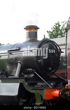 A GWR Large Prairie Steam loco, Number 5199, Cheddleton Stock Photo - Alamy