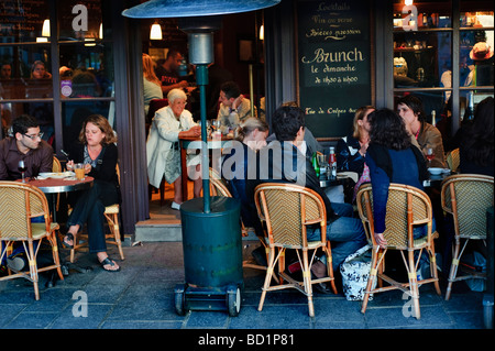 French woman smoking at the cafe Stock Photo - Alamy