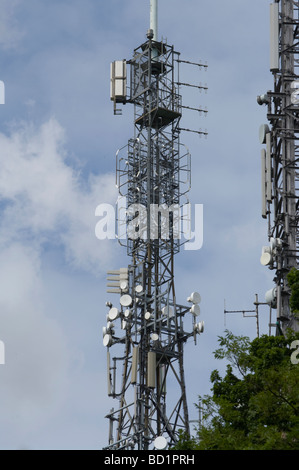 TV Radio And Phone Masts Stock Photo - Alamy