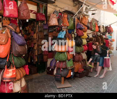 Shopping in Chania, Crete, Greece Stock Photo - Alamy