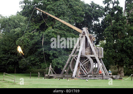 Warwick Castle is home to one of the worlds largest Trebuchet Stock ...