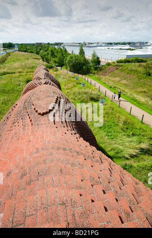 The Train, a sculpture made entirely of bricks, 181, 754 to be precise ...