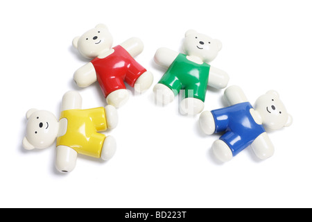 Miniature colorful teddy bears Stock Photo - Alamy