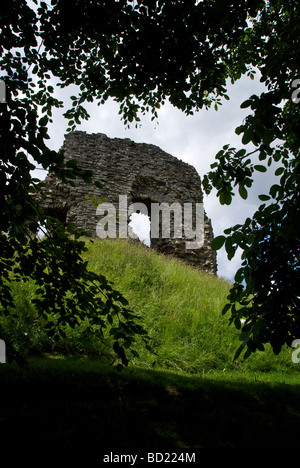 Christchurch Dorset UK Castle Mound Ruin Steps Stock Photo - Alamy