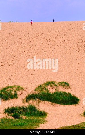 Dune hikers in Sleeping Bear National Seashore, Miichigan Stock Photo - Alamy