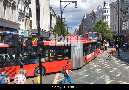 Bendy bus, London, England Stock Photo - Alamy