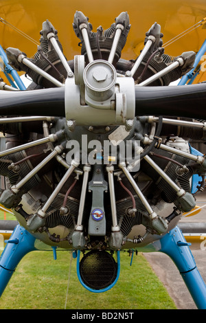 Boeing Stearman Radial Engine Stock Photo - Alamy