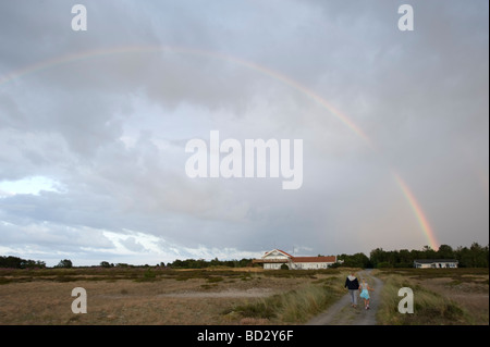 Rainbow, Laso, Denmark Stock Photo - Alamy