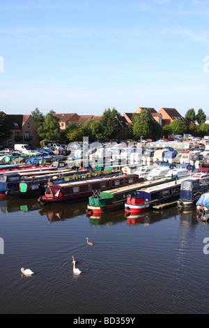 Barges at castle marina Nottingham england uk Stock Photo - Alamy