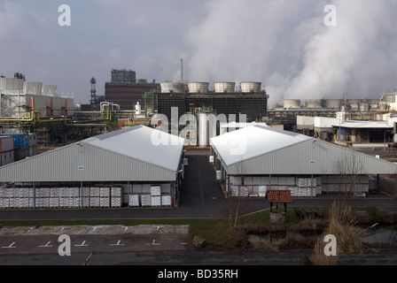 Lyondell-Basell plastics factory, Wesseling, Cologne, North Rhine ...