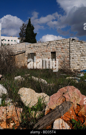 A former Palestinian house of the Arab village Deir Yassin razed after ...
