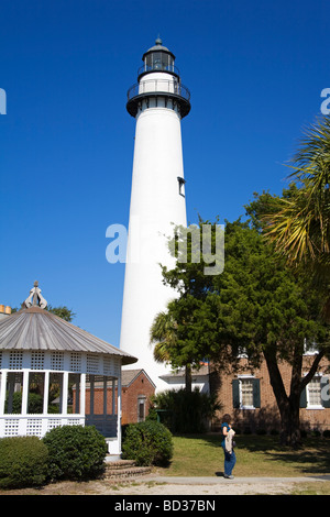 Lighthouse, Saint Simons Island, Georgia, USA Stock Photo - Alamy