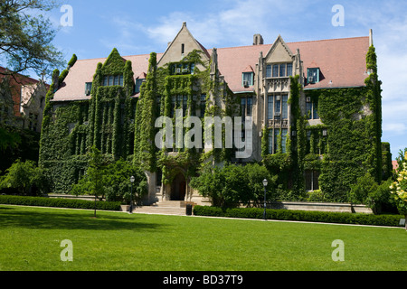 Chicago, Illinois, USA. Eckhart Hall on the campus of the University of ...