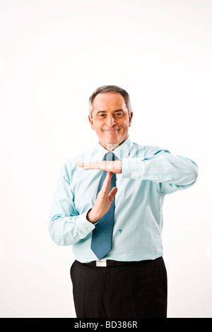 Hand signals - Time out, break Stock Photo - Alamy