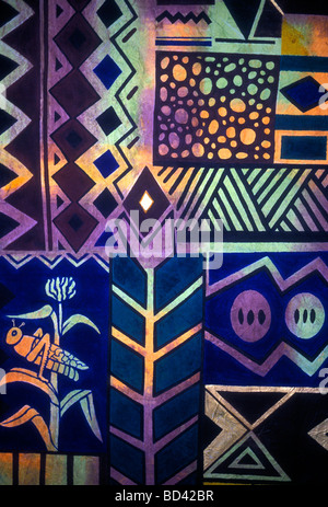 batik, exhibit, National Gallery, city of Harare, Harare, Zimbabwe ...