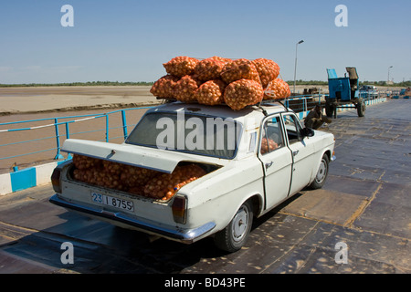 Bridge on the Amu Darya or Oxus River near Urgench in Uzbekistan Stock ...