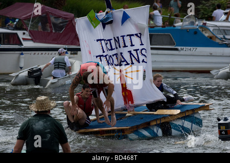 river raft race rowers oars contestants rowing row maidstone festival ...