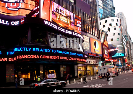 ABC Good Morning America building, NASDAQ, Times Square, New York ...
