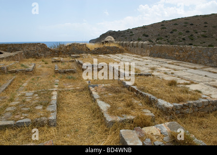 The leper cemetery on the island of Spinalonga, Crete Stock Photo - Alamy