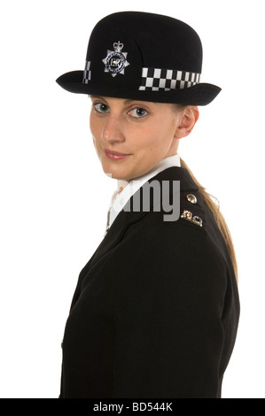 UK Police woman isolated on white Stock Photo - Alamy