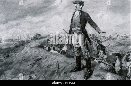 Battle of Bunker's Hill 1775 - Colonel Prescott Stock Photo - Alamy