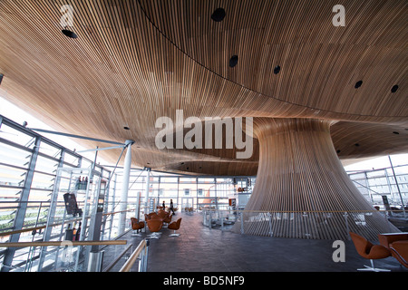 Interior of the Senedd (National Assembly Building, Richard Rogers ...
