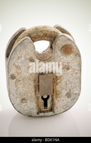 An old fashioned metal lock Stock Photo - Alamy