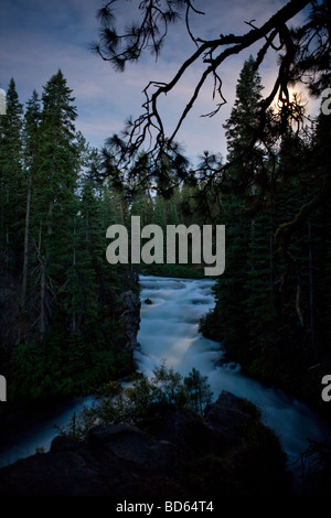 A river at night and full moon Stock Photo - Alamy