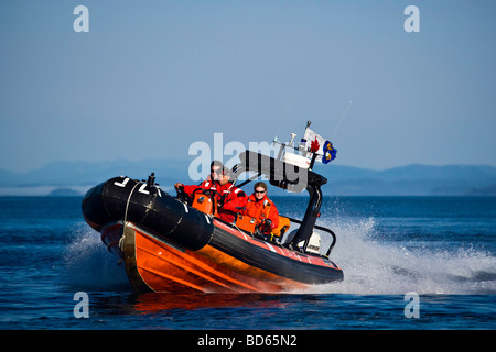 Coast guard boat 508 , Vancouver Island, British Columbia, Canada Stock ...