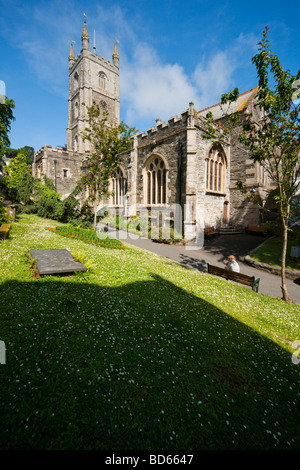 St Fimbarrus church, Fowey, Cornwall Stock Photo - Alamy