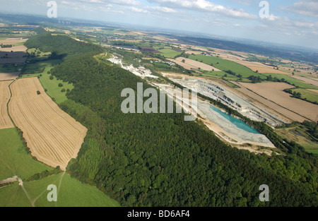 Wenlock Edge Quarry in Shropshire England Stock Photo - Alamy