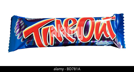 A Cadbury Time Out chocolate bar on a white background Stock Photo - Alamy