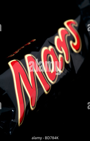 Mars Bar Wrapper Shot On Black Background Stock Photo - Alamy