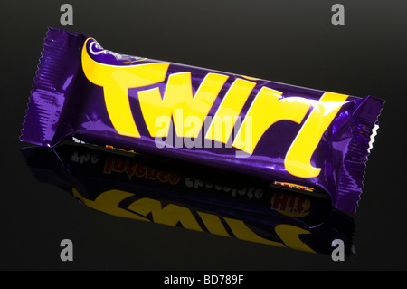a twirl chocolate bar in a wrapper Stock Photo - Alamy